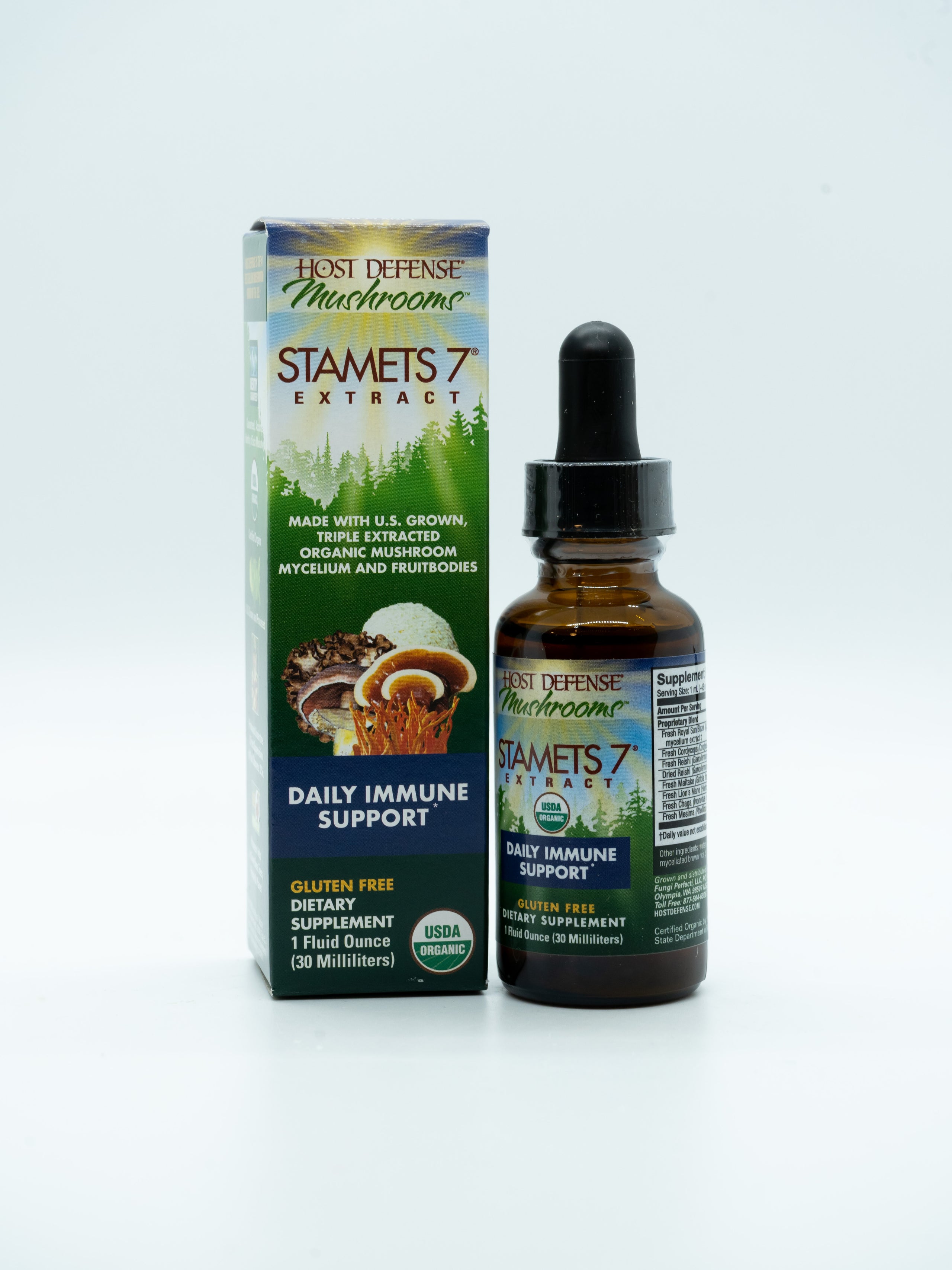 Host Defense | Stamets 7 Extract | Strains of the Earth