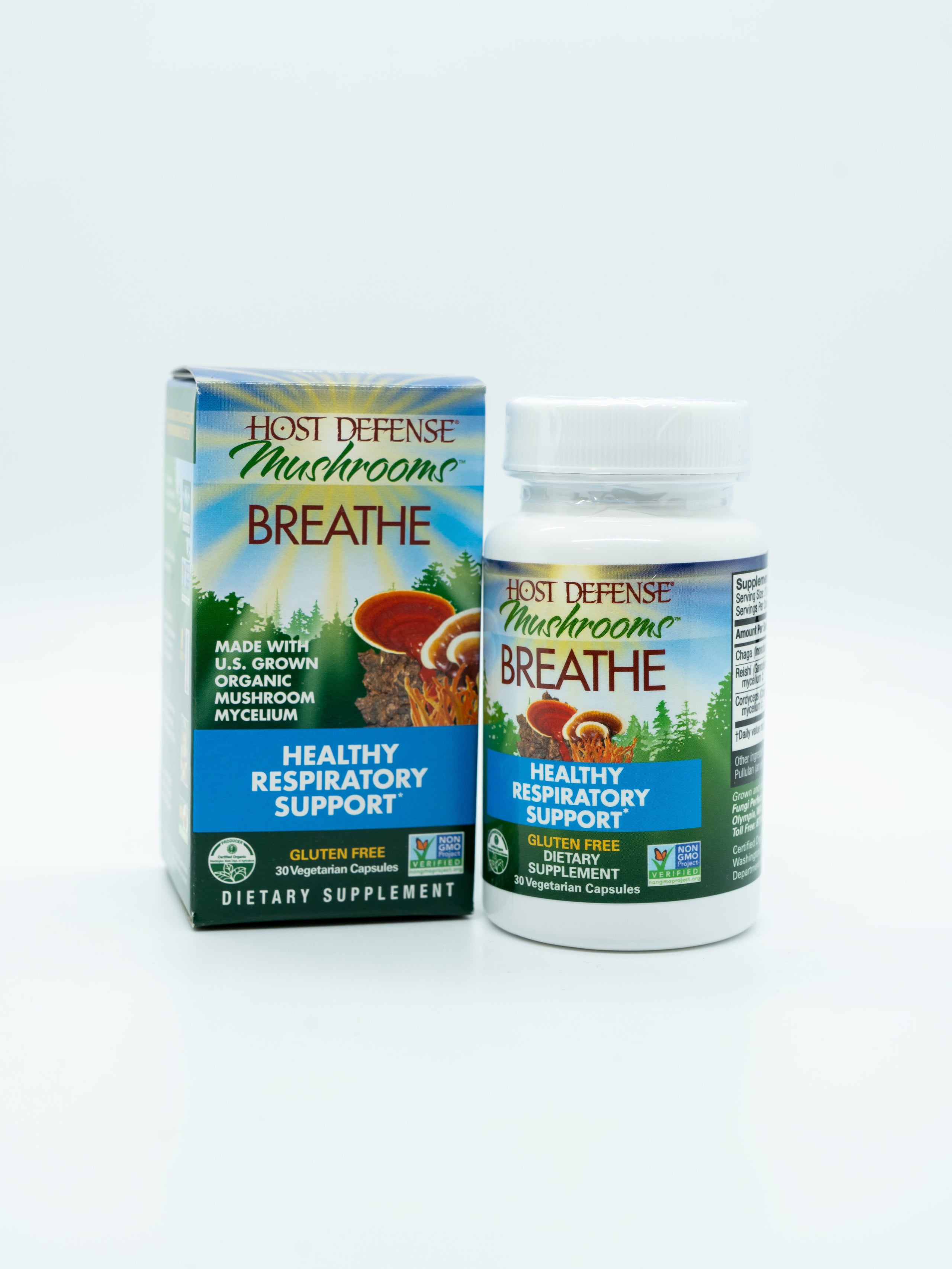 Host Defense | Breathe Capsules | 60 pcs | Strains of the Earth