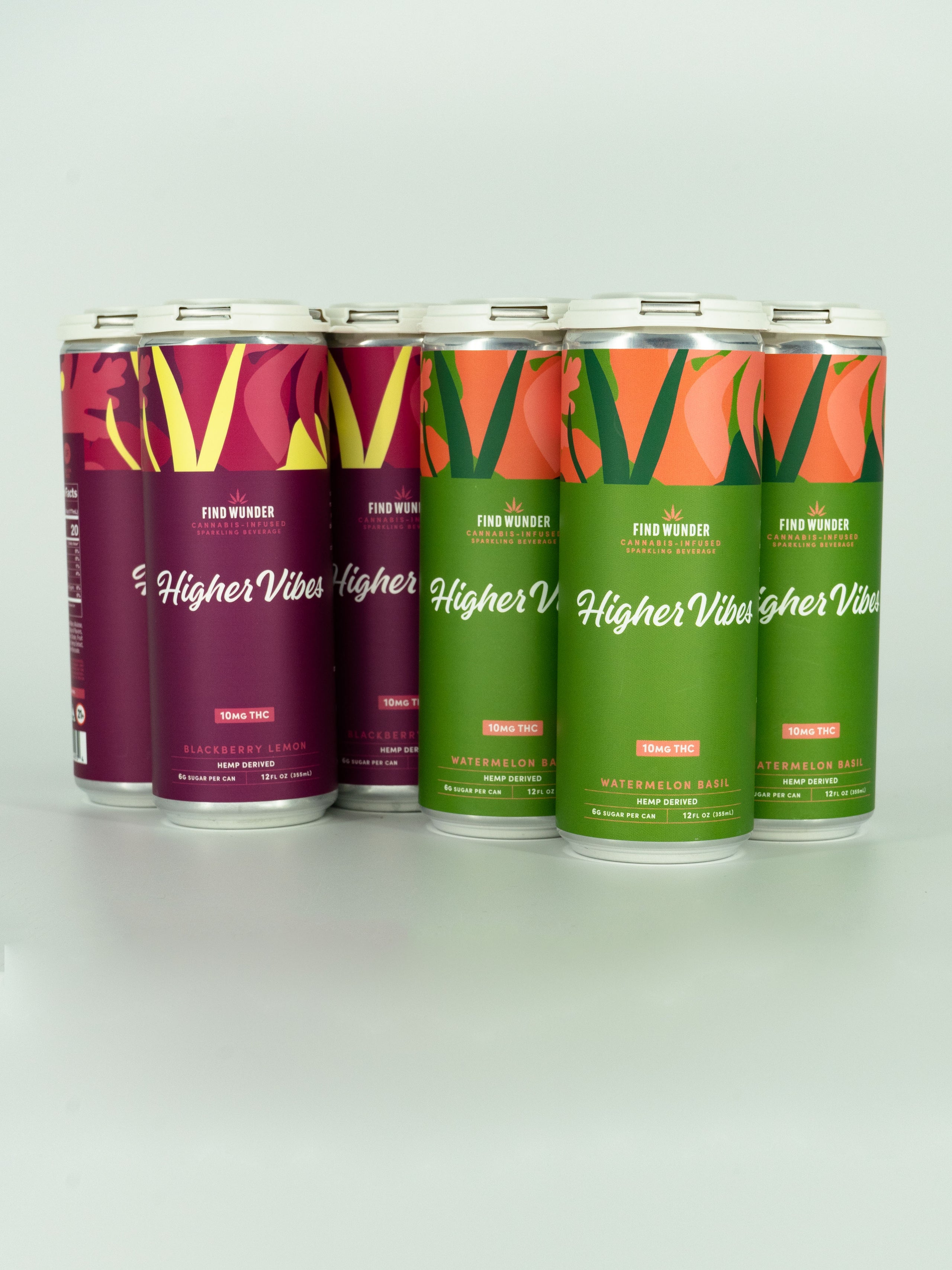 Find Wunder | Higher Vibes 10mg THC Seltzer | 12oz | Strains of the Earth