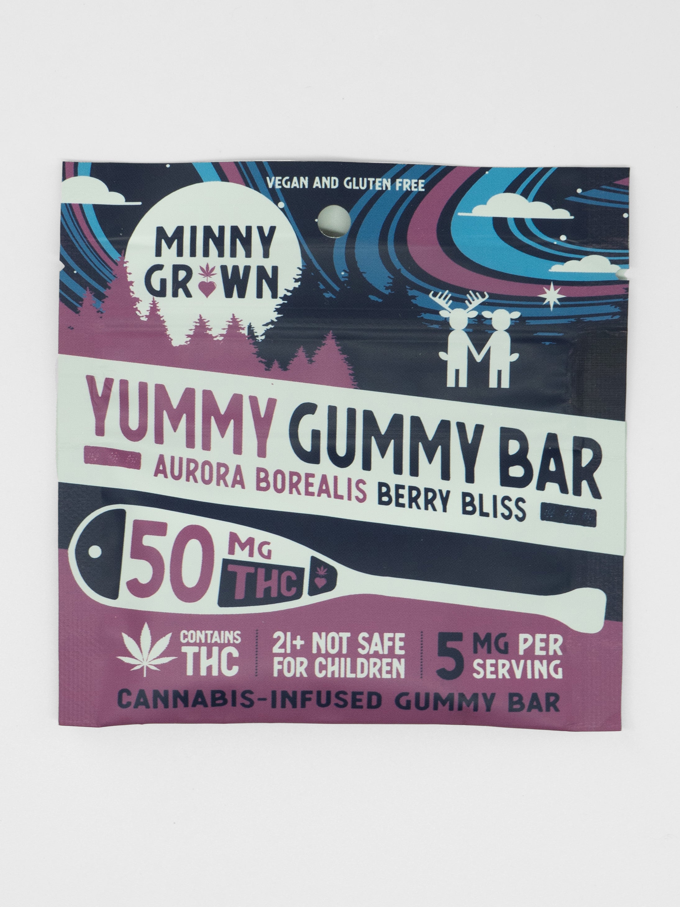 Minny Grown | 50mg THC Yummy Gummy Bar | Strains of the Earth