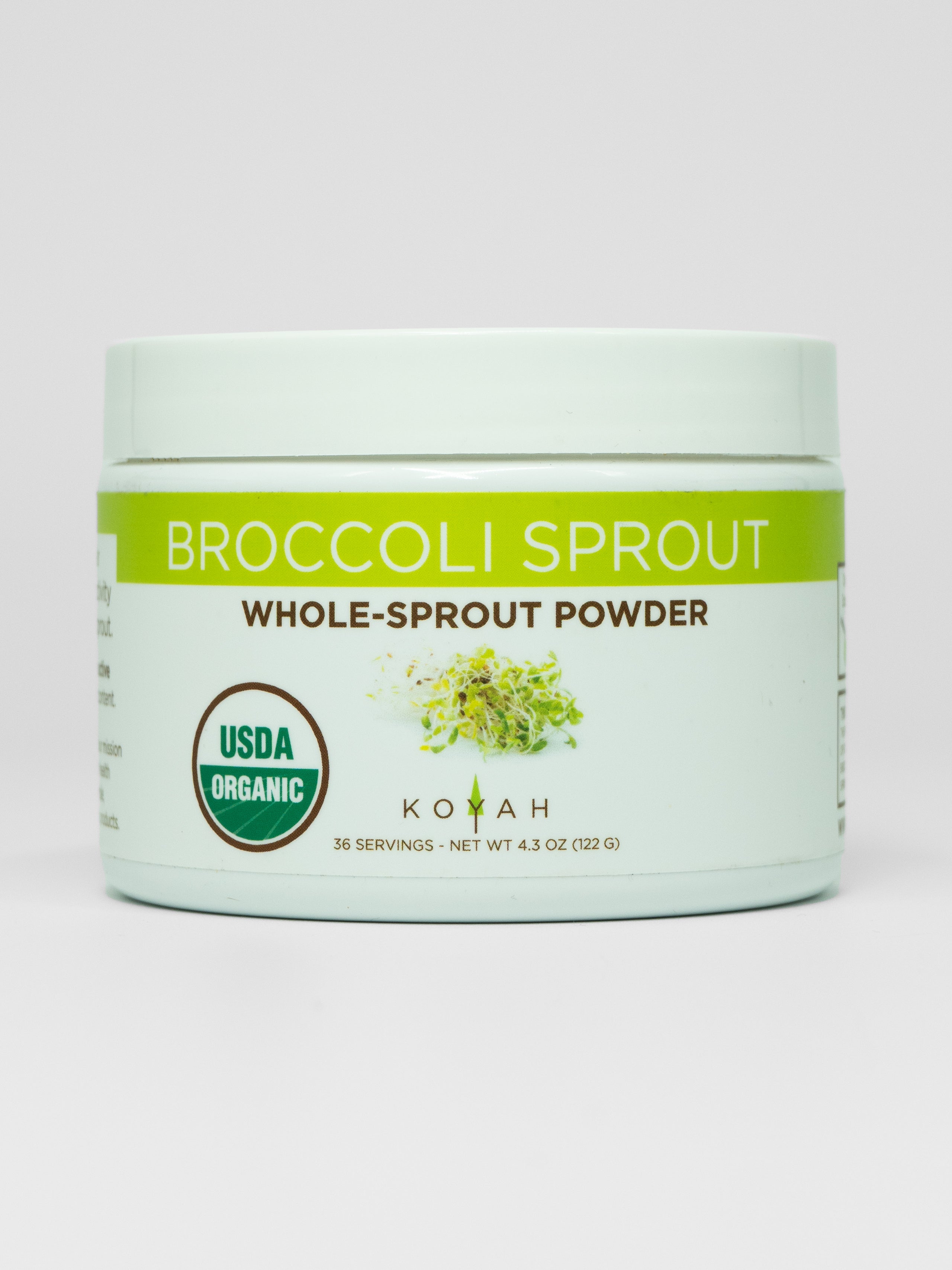 Koyah | Broccoli Sprout Whole-Sprout Powder | Strains of the Earth