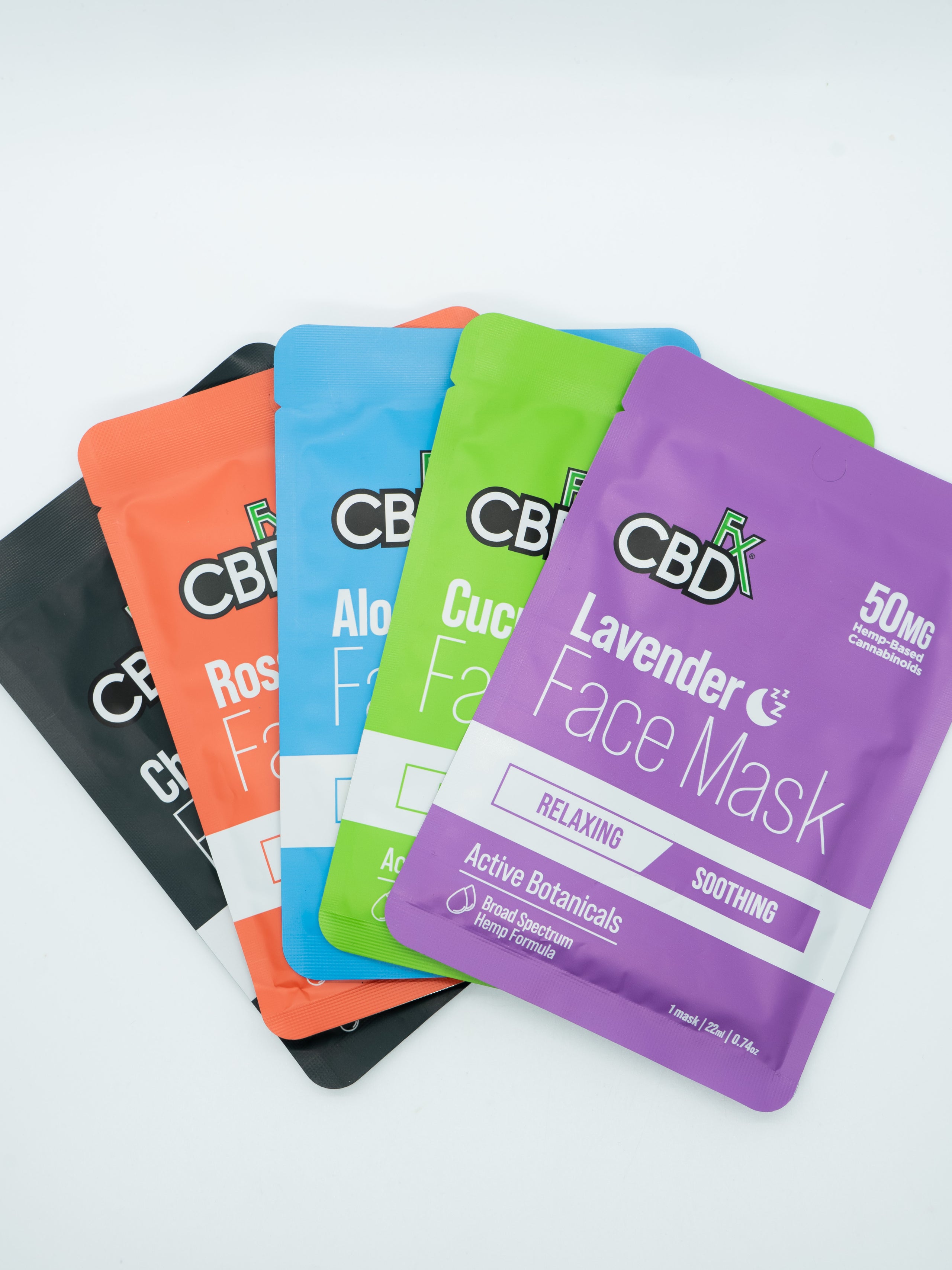 CBDfx | 50mg Broad Spectrum CBD | Face Mask | Strains of the Earth