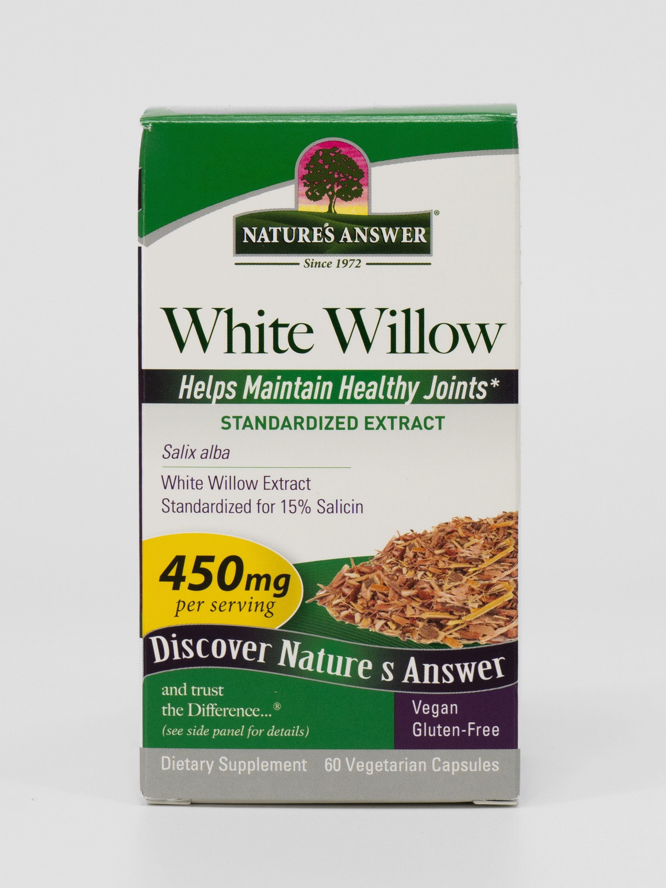 Nature's Answer | White Willow Capsules | 450mg | 60ct | Strains of the ...
