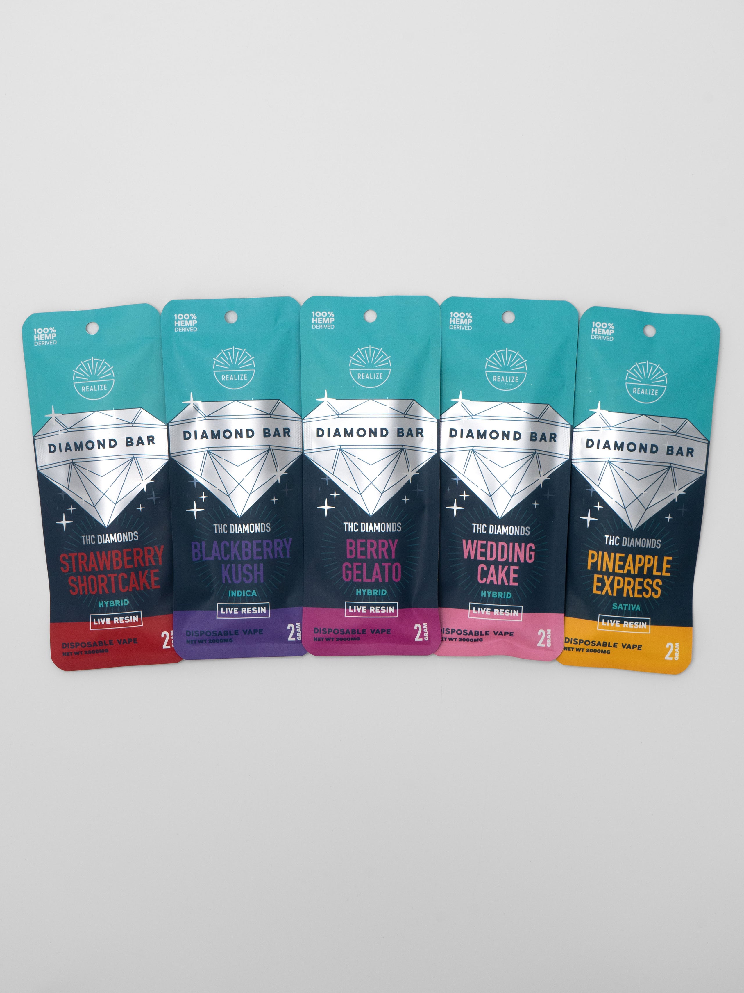 Realize | 2g THCA Disposable | Diamond Bar | Strains of the Earth