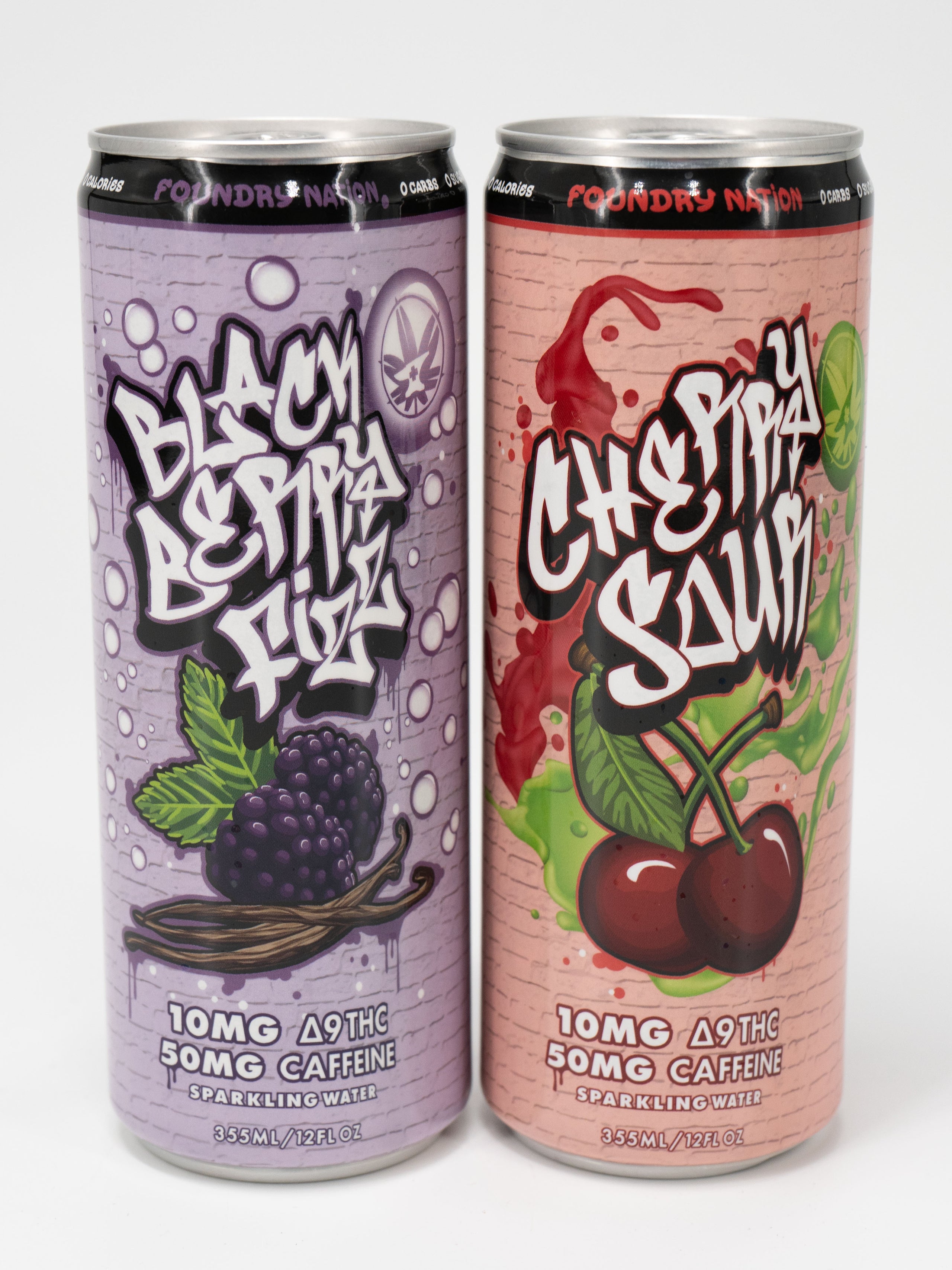 Foundry Nation 10mg Thc Caffeinated Sparkling Water 12oz Strains