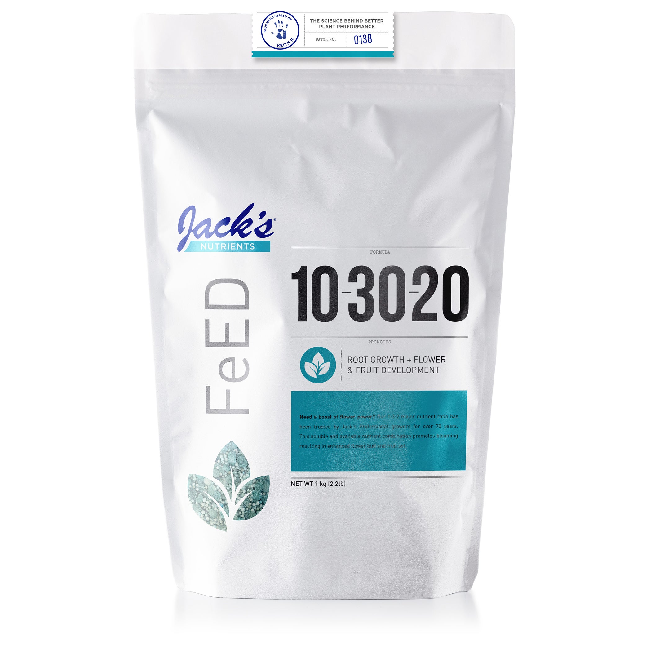 Jack's Nutrients | 10-30-20 Root Growth + Flower & Fruit Formula 1Kg (6 ...