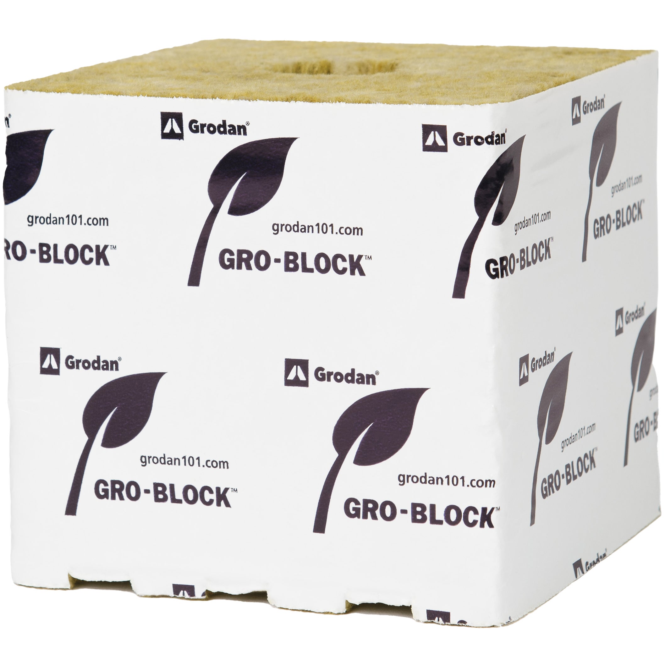 Grodan | Gro-Block Hugo 6x6x6 w/ Hole Box | Strains of the Earth