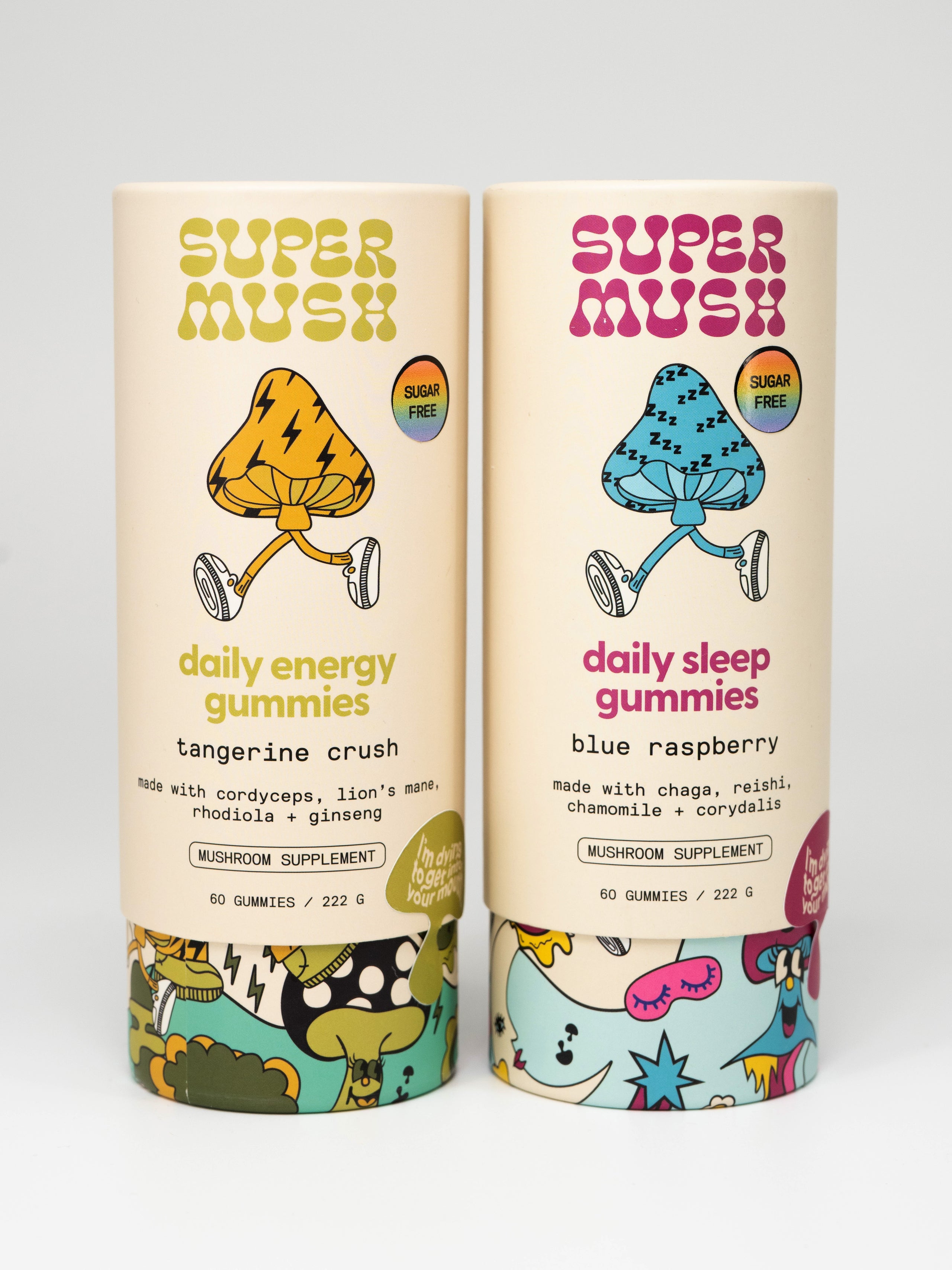 Super Mush | Daily Mushroom Gummies | 60 pcs | Strains of the Earth