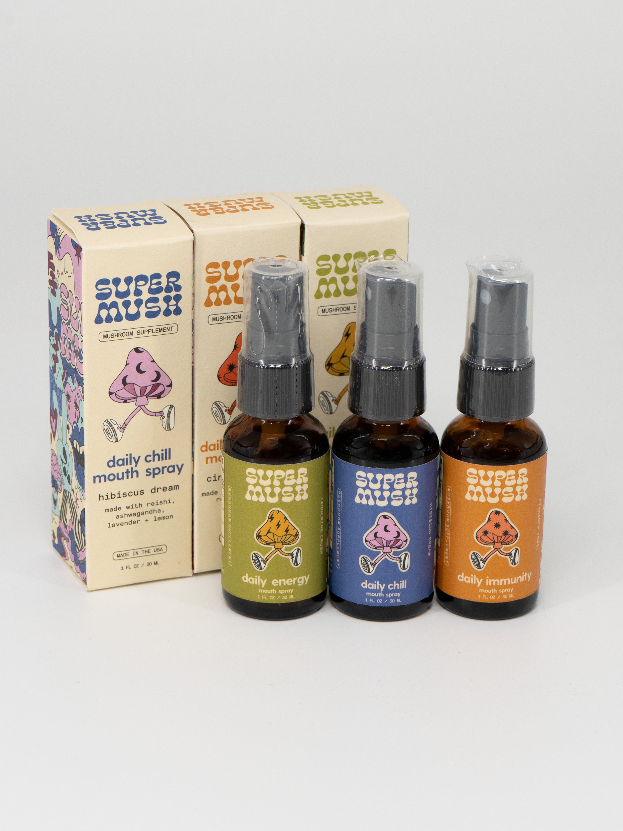 Super Mush | Daily Mouth Spray | 1 fl oz | Strains of the Earth