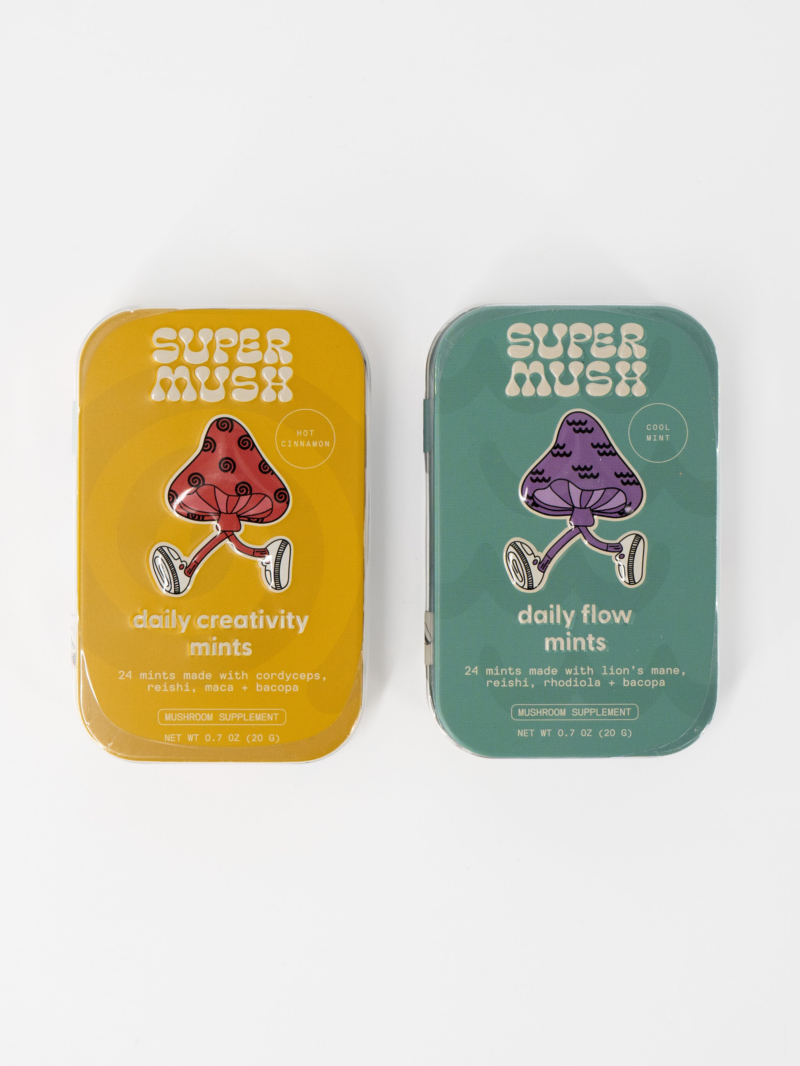 Super Mush | Daily Mushroom Mints | 24 pcs | Strains of the Earth