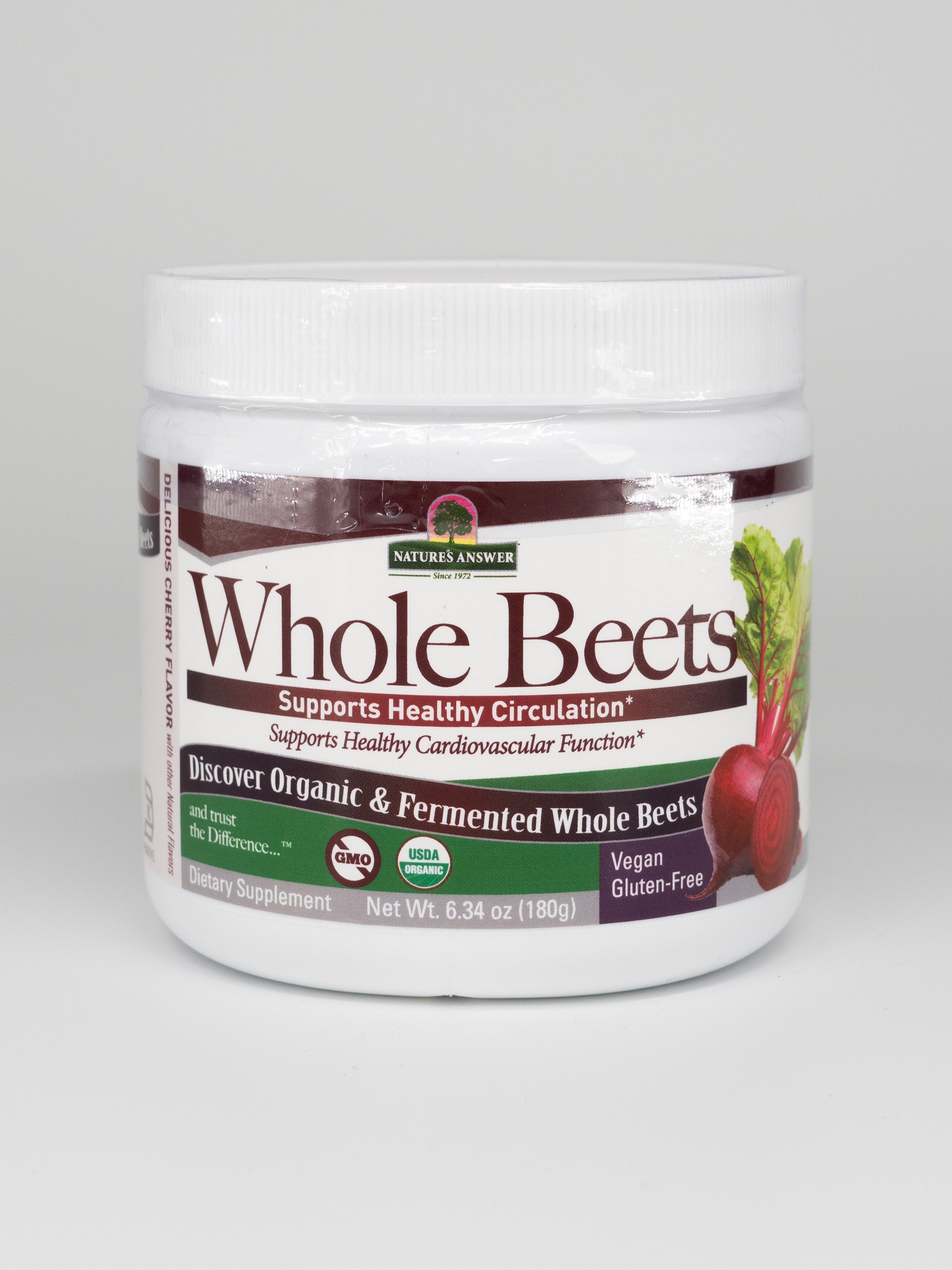 Nature's Answer | Whole Beets Powder | 180g | Strains of the Earth